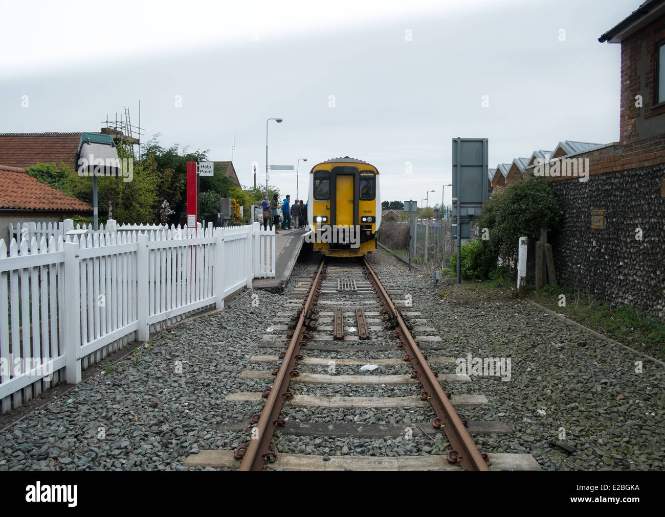 Train at Sheringham Station, Bittern Line Stock Photo - Alamy