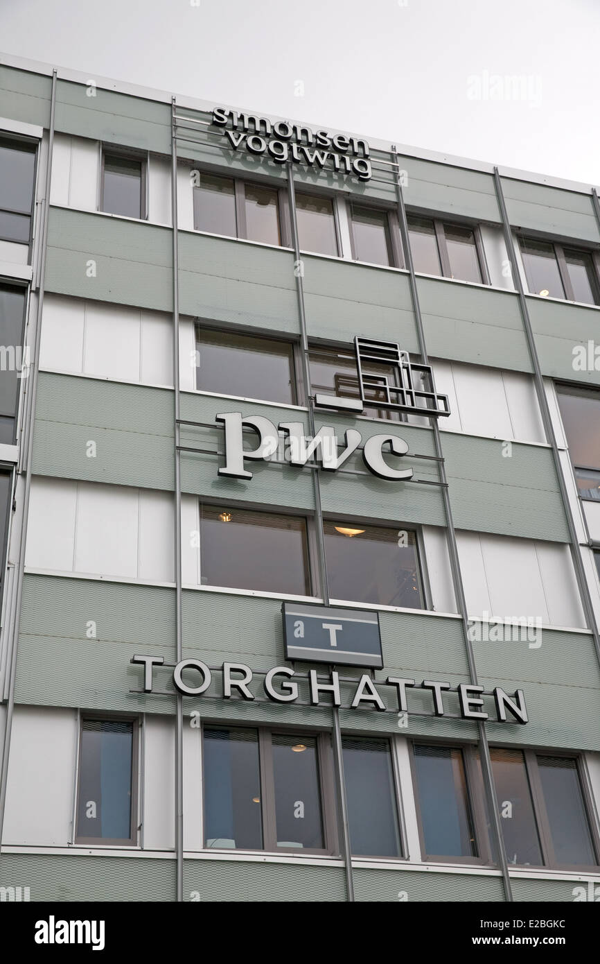 PWC building in Trondheim Norway Stock Photo - Alamy