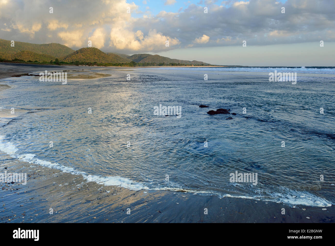 Indonesia, Sumbawa, Pantai Lakey, the beach is famous for its surf ...