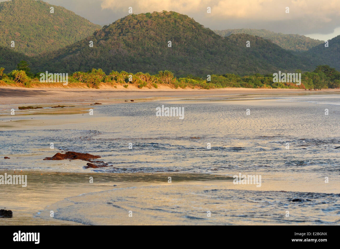 Indonesia, Sumbawa, Pantai Lakey, the beach is famous for its surf ...