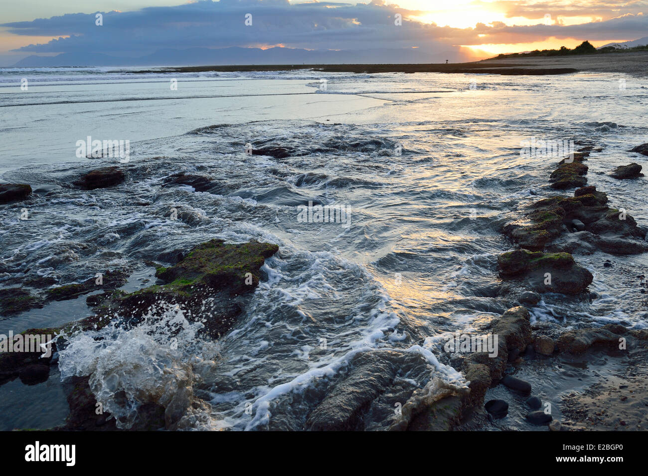 Indonesia, Sumbawa, Pantai Lakey, the beach is famous for its surf ...