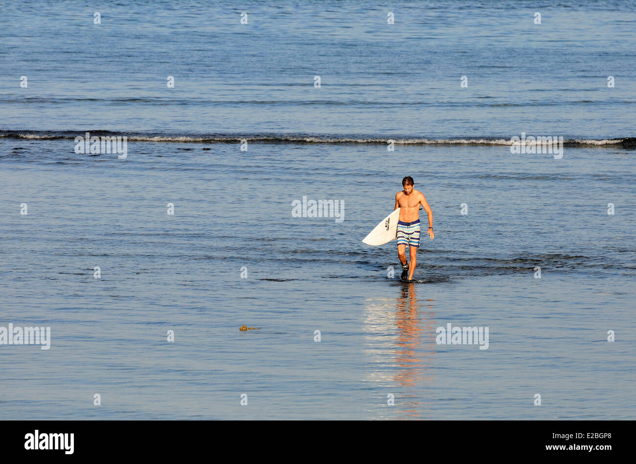 Indonesia, Sumbawa, Pantai Lakey, the beach is famous for its surf ...