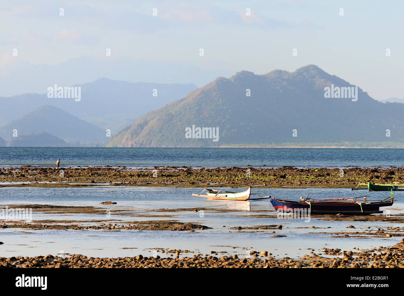 Indonesia, Sumbawa, Pantai Lakey, the beach is famous for its surf ...