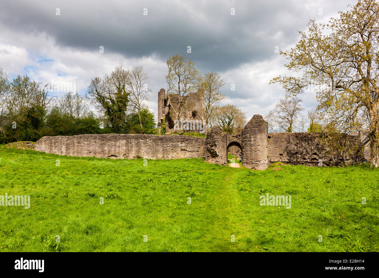 12th century Longtown Castle (also Ewias Lacey), Herefordshire, Wales ...