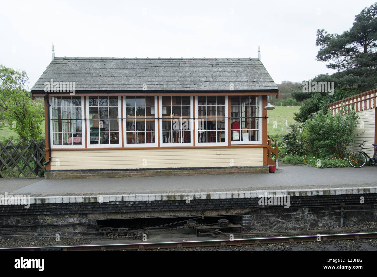 Signal Box, Weybourne station, North Norfolk Railway Stock Photo - Alamy