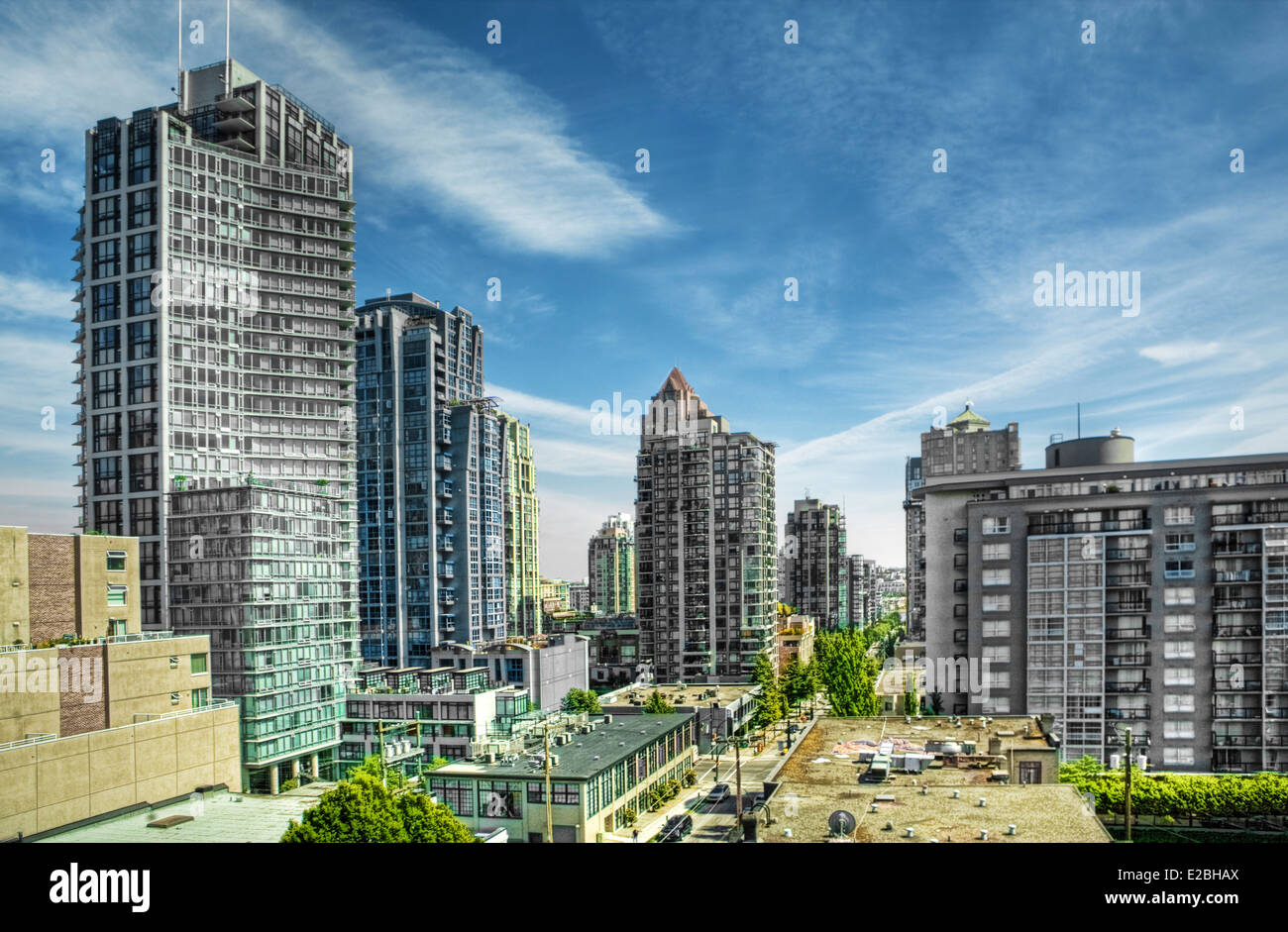 Vancouver, British Columbia cityscape, horizontal Stock Photo - Alamy
