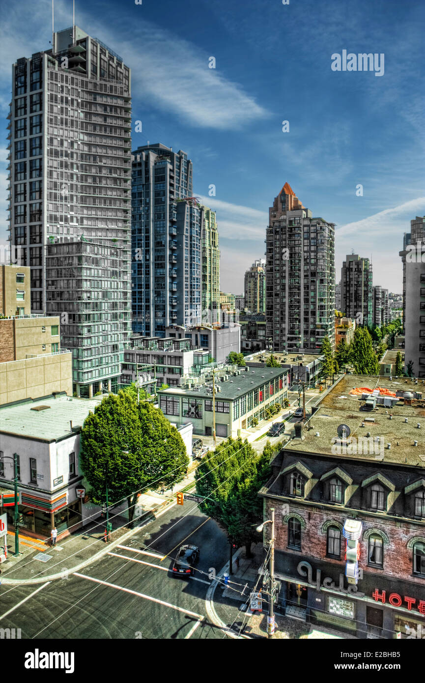 Vancouver, British Columbia cityscape, vertical Stock Photo - Alamy