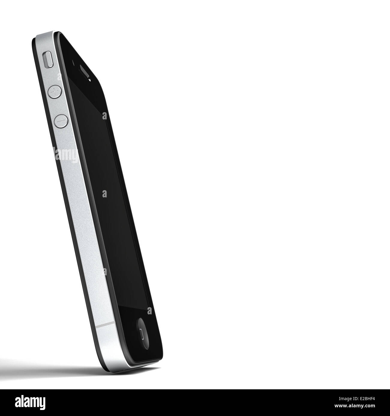 3d image of modern black smartphone Stock Photo - Alamy