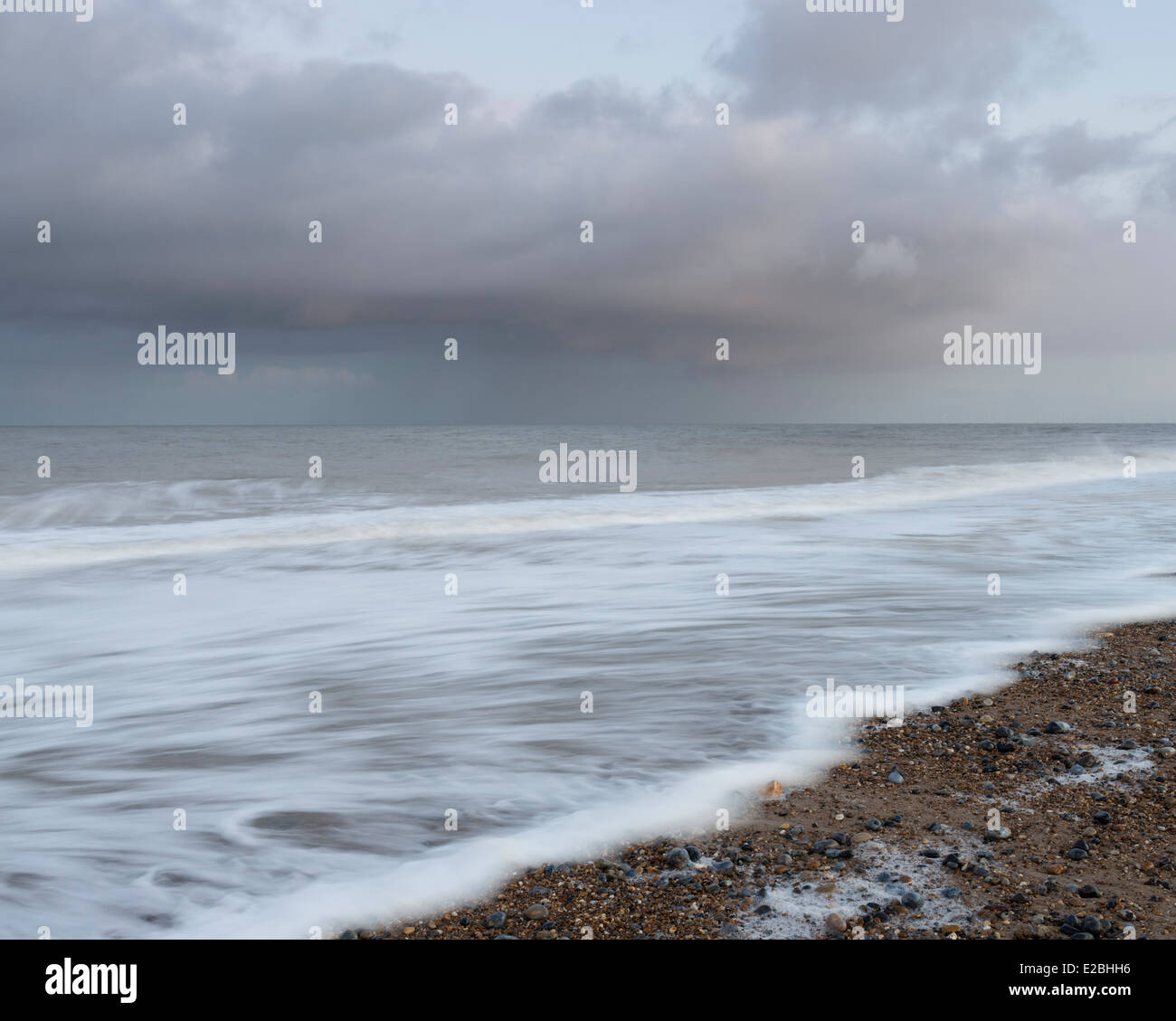 A view of the Beach and North Sea at Winterton on Sea, Norfolk, England ...