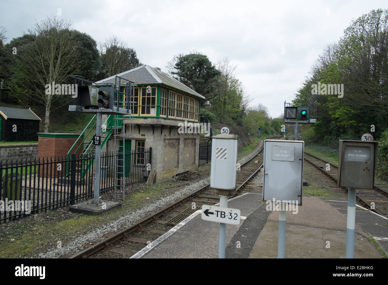 Cromer Railway Station Signal Box Stock Photo - Alamy
