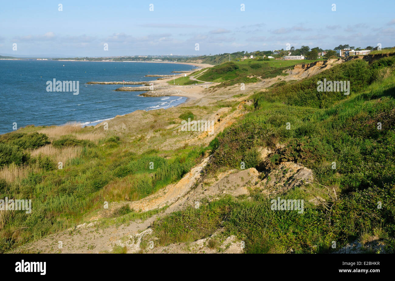 Christchurch Bay near Barton on Sea, Hampshire Showing Coastal Erosion ...