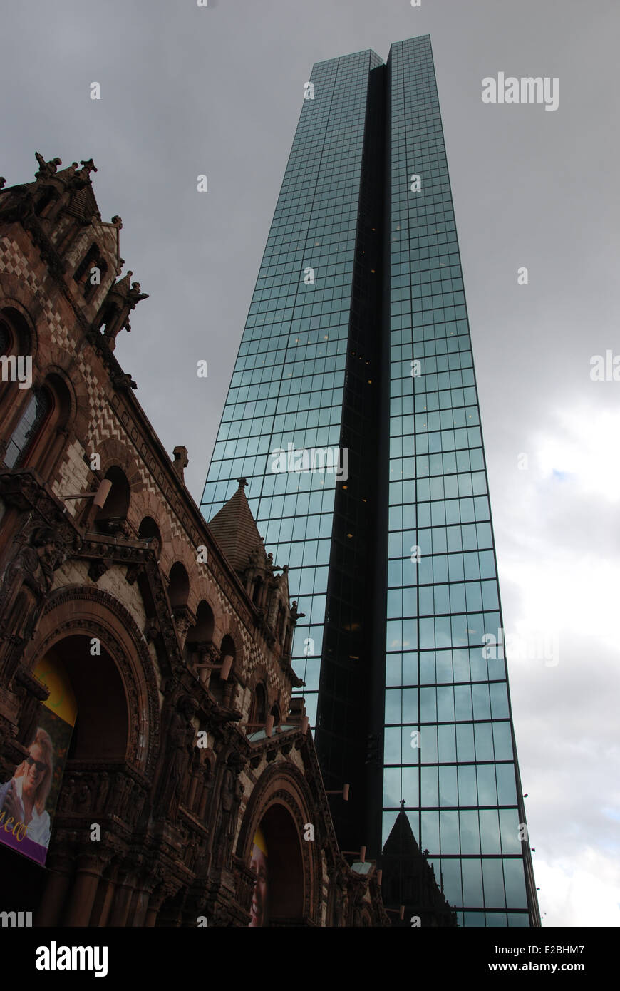 Trinity Church and John Hancock Building, Copley Square, Boston ...