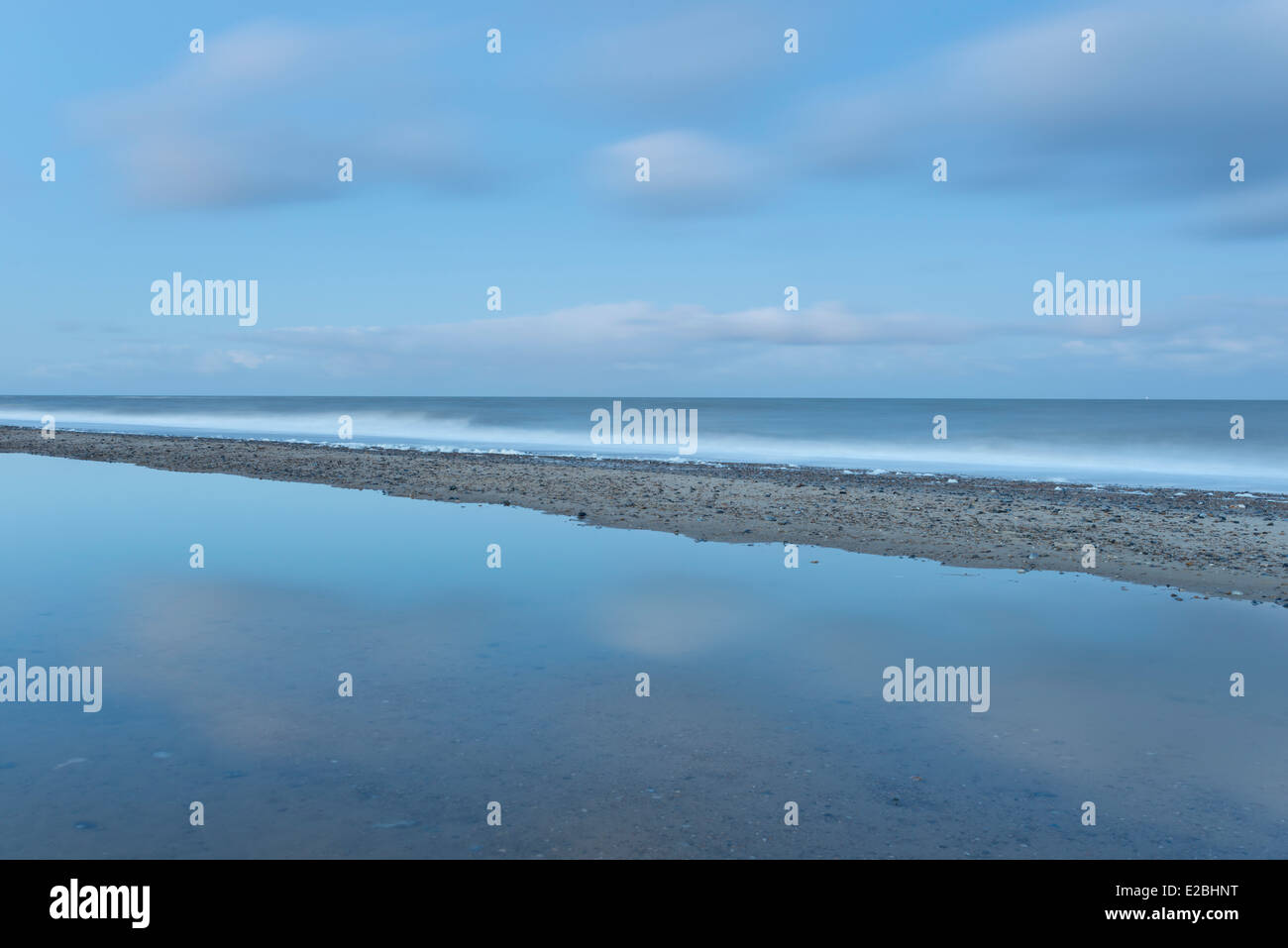 A view of the Beach and North Sea at Winterton on Sea, Norfolk, England ...