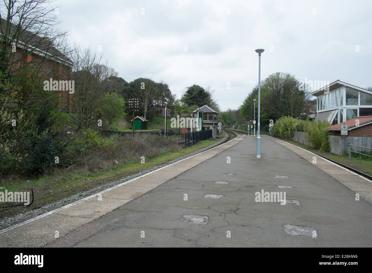 Cromer Railway Station platform Stock Photo - Alamy