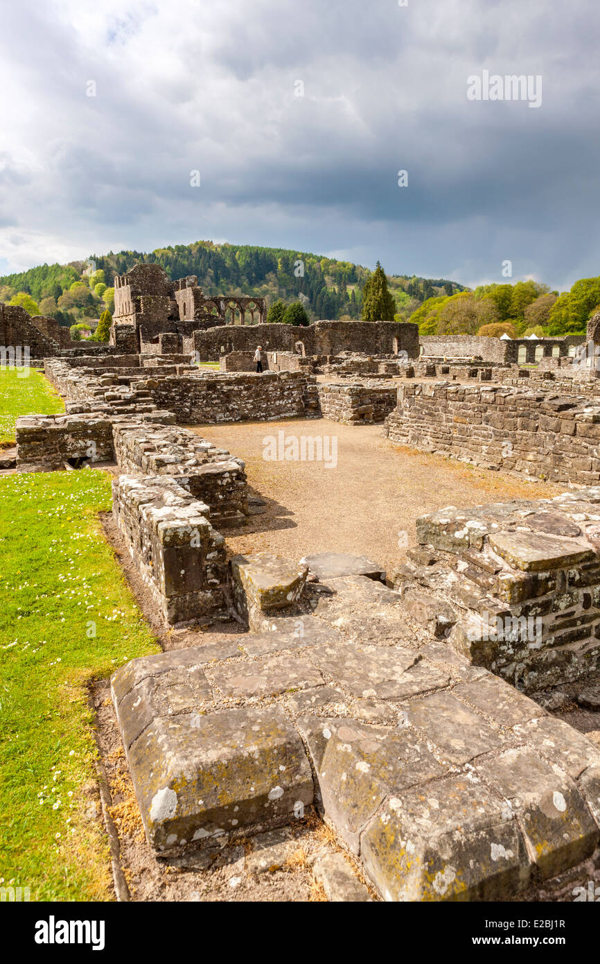 The ruins of Tintern Abbey a medieval Cistercian monastery ...