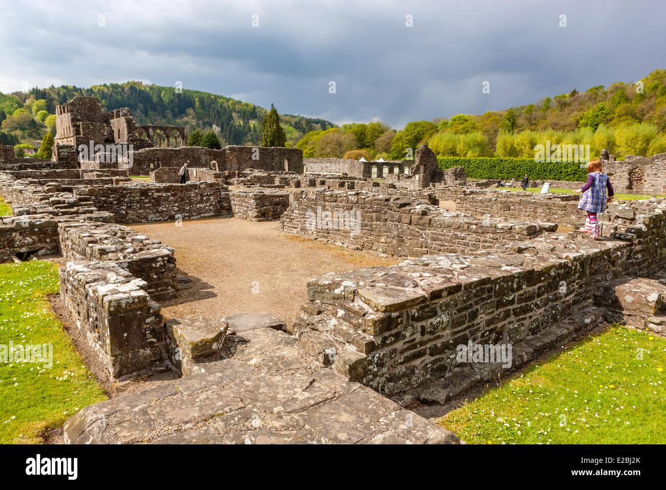 The ruins of Tintern Abbey a medieval Cistercian monastery ...