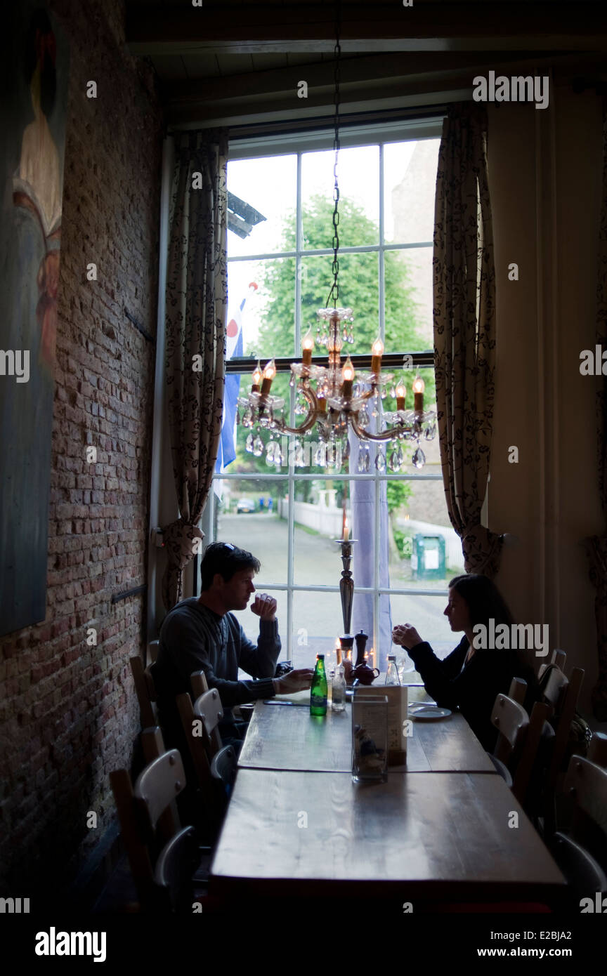 Pottebakkerhus restaurant. Workum. Friesland province. Fryslan ...