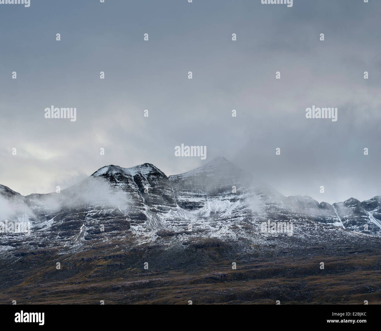A view of the mountain Liatach, Torridon, Scotland Stock Photo - Alamy