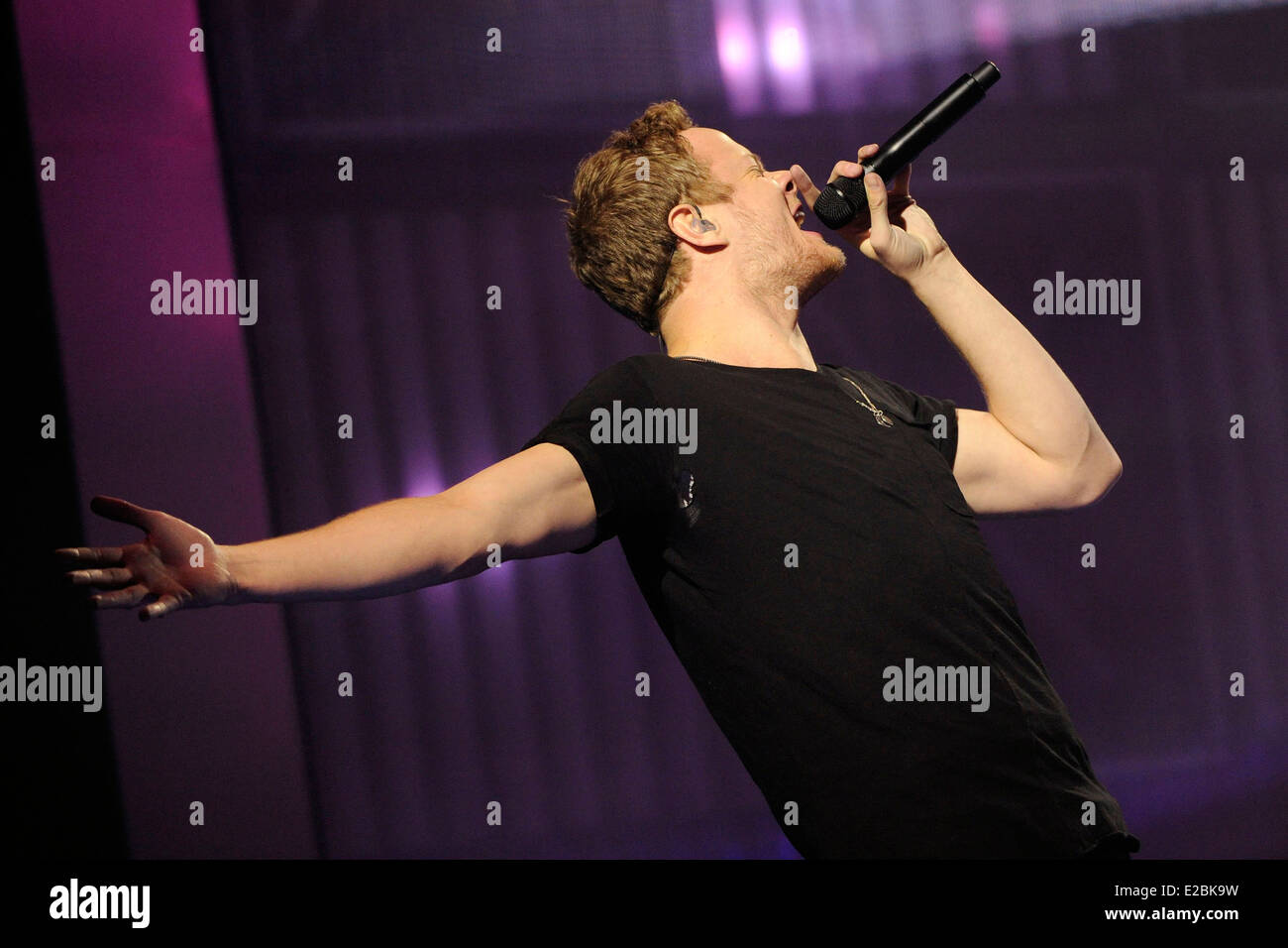 Imagine Dragons lead singer Dan Reynolds performs at the 2014 MuchMusic ...