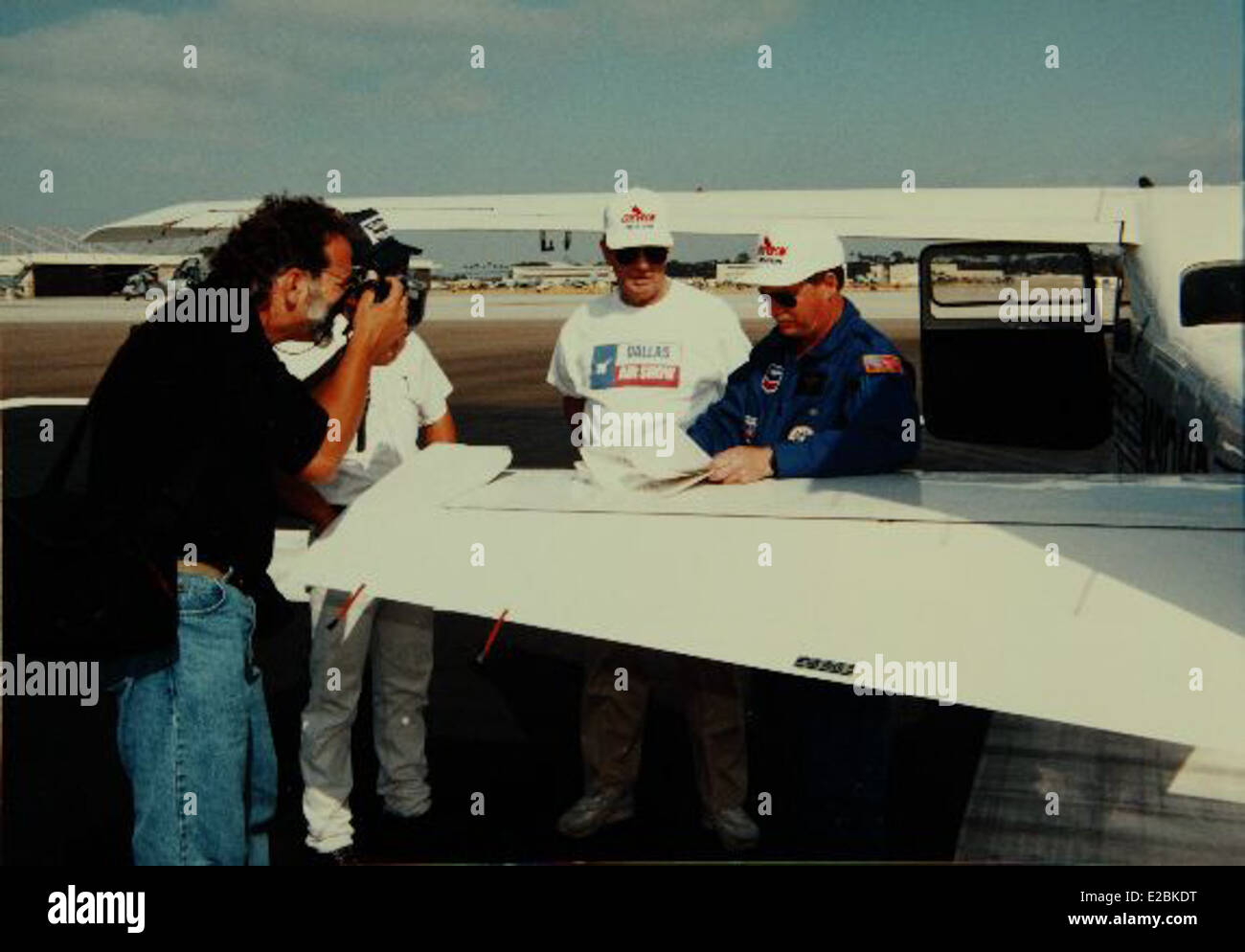 This photograph features Bill Signs, an aviator featured in the San ...