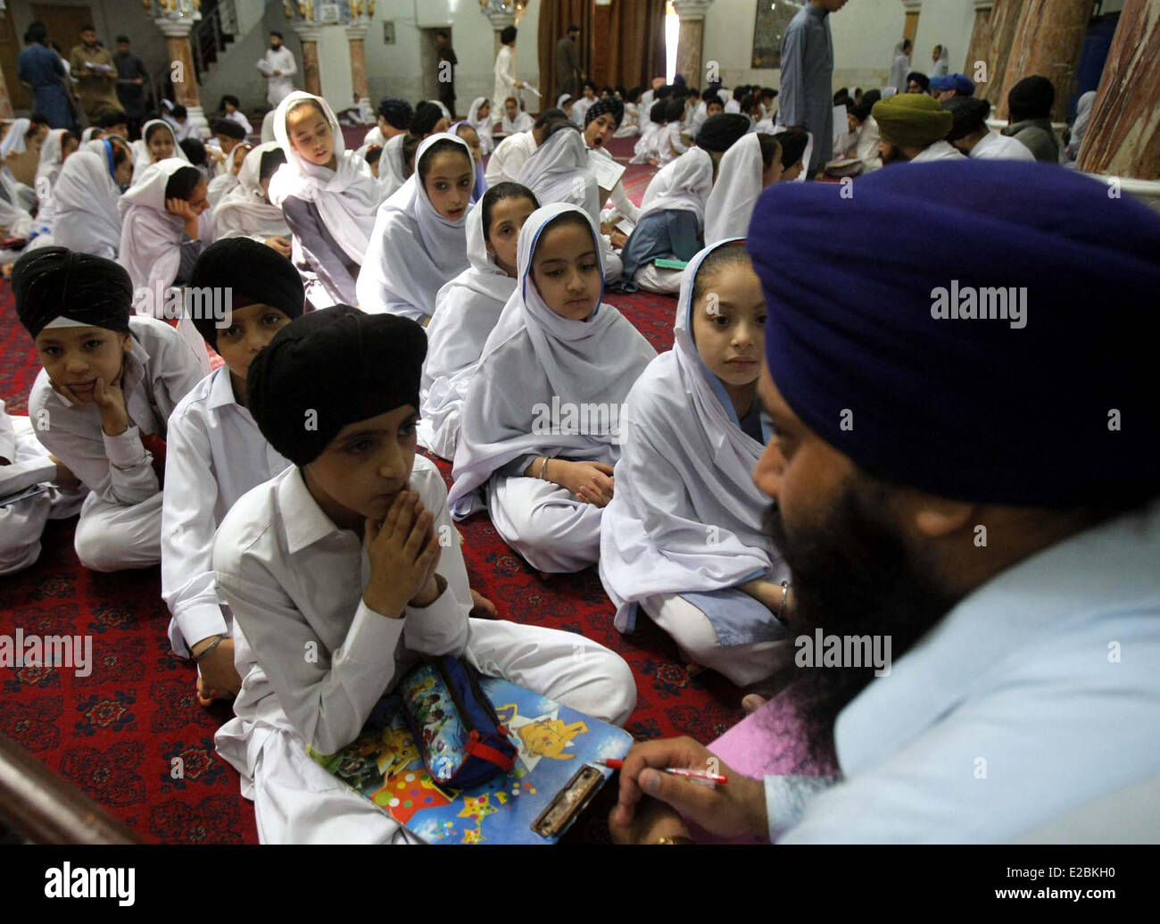 Religious students from Sikh Community are appearing in their annual ...