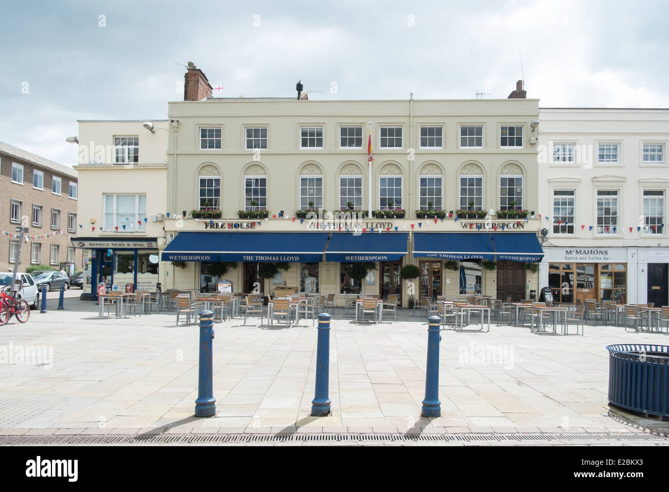 Warwick Market place Stock Photo - Alamy
