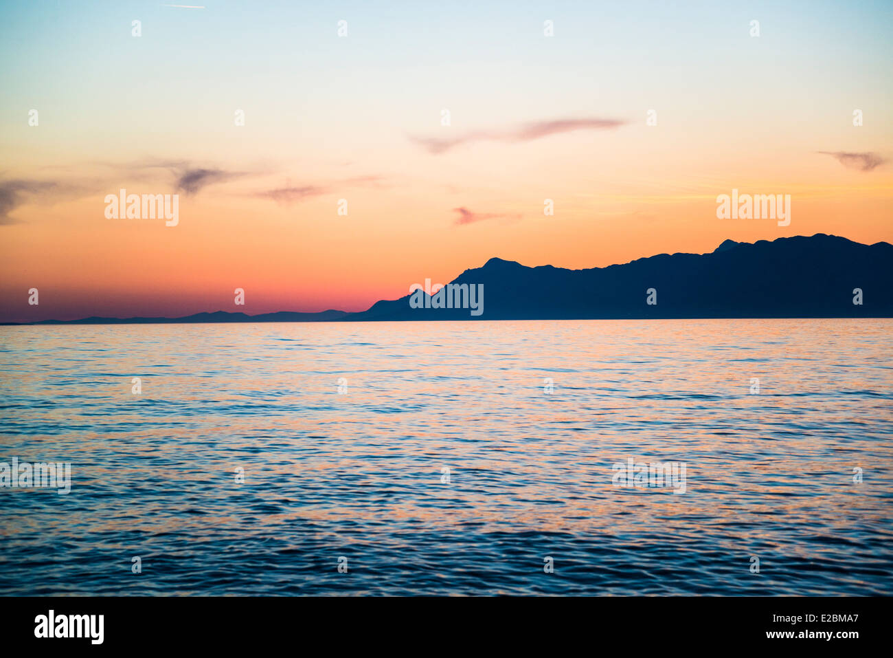Beautiful sunset croatia hi-res stock photography and images - Alamy