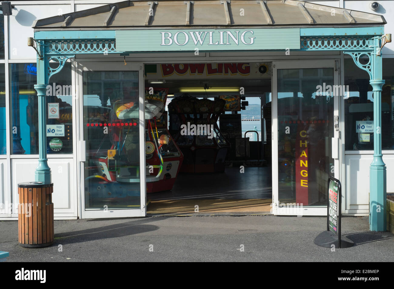 Amusement arcade at Mumbles pier in South wales Stock Photo - Alamy
