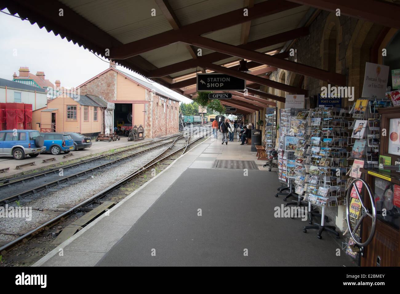 Minehead station platform Stock Photo - Alamy