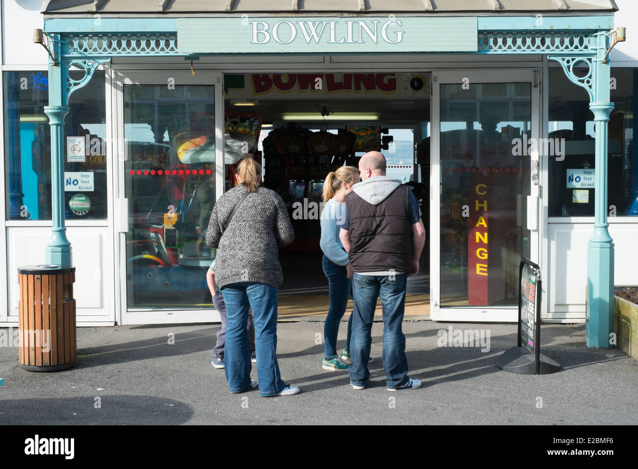 Amusement arcade at Mumbles pier in South wales Stock Photo - Alamy