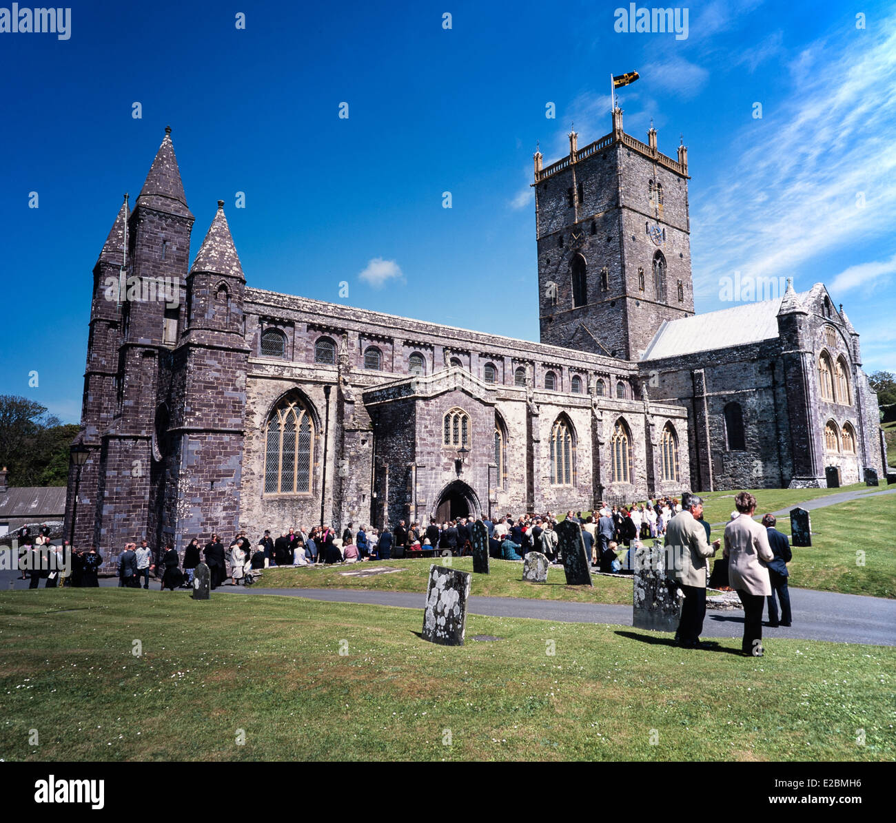St David's Cathedral after Service Stock Photo - Alamy