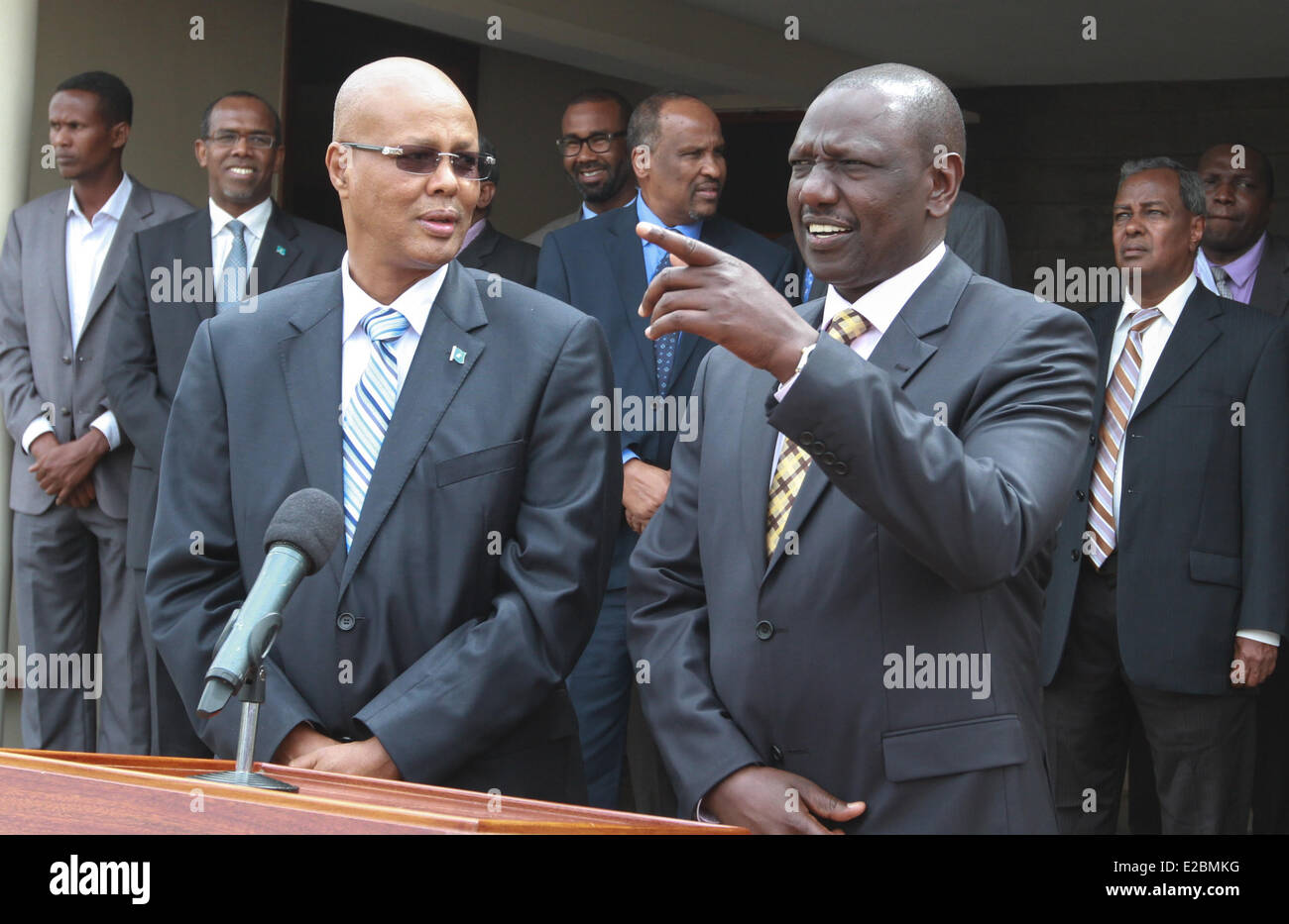 Nairobi, Kenya. 18th June, 2014. Somalia prime minister Abdiweli Sheikh ...