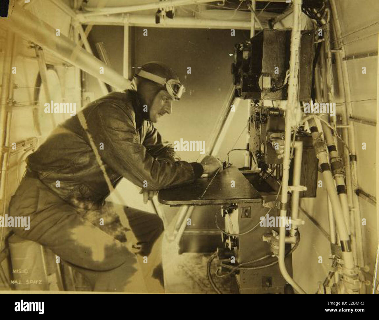 A photo of General Carl Spaatz, a prominent figure in aviation history ...