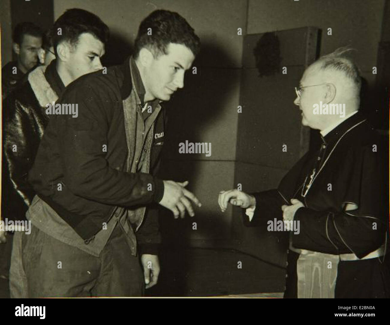 This image features Cardinal Spellman, a key figure in the development ...