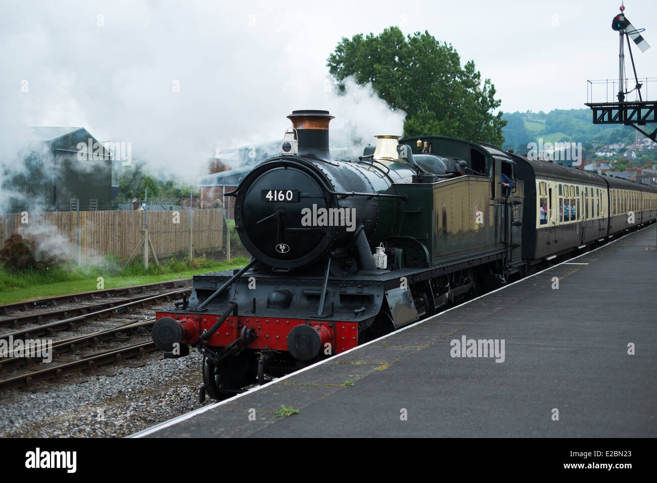 GWR Prairie tank locomotive Stock Photo - Alamy