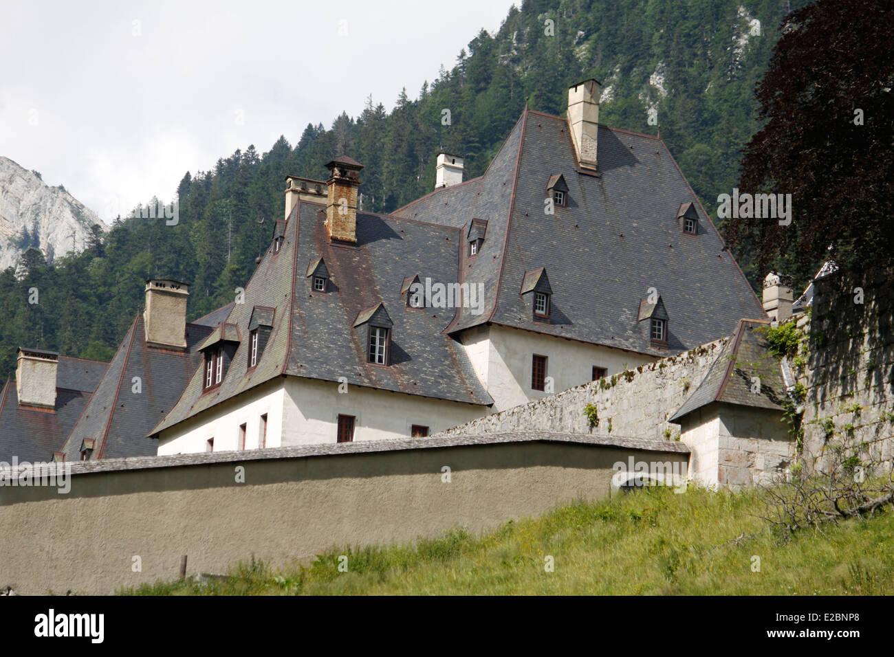 Monastery of "La Grande Chartreuse", Chartreuse, in the Alps, Isere ...