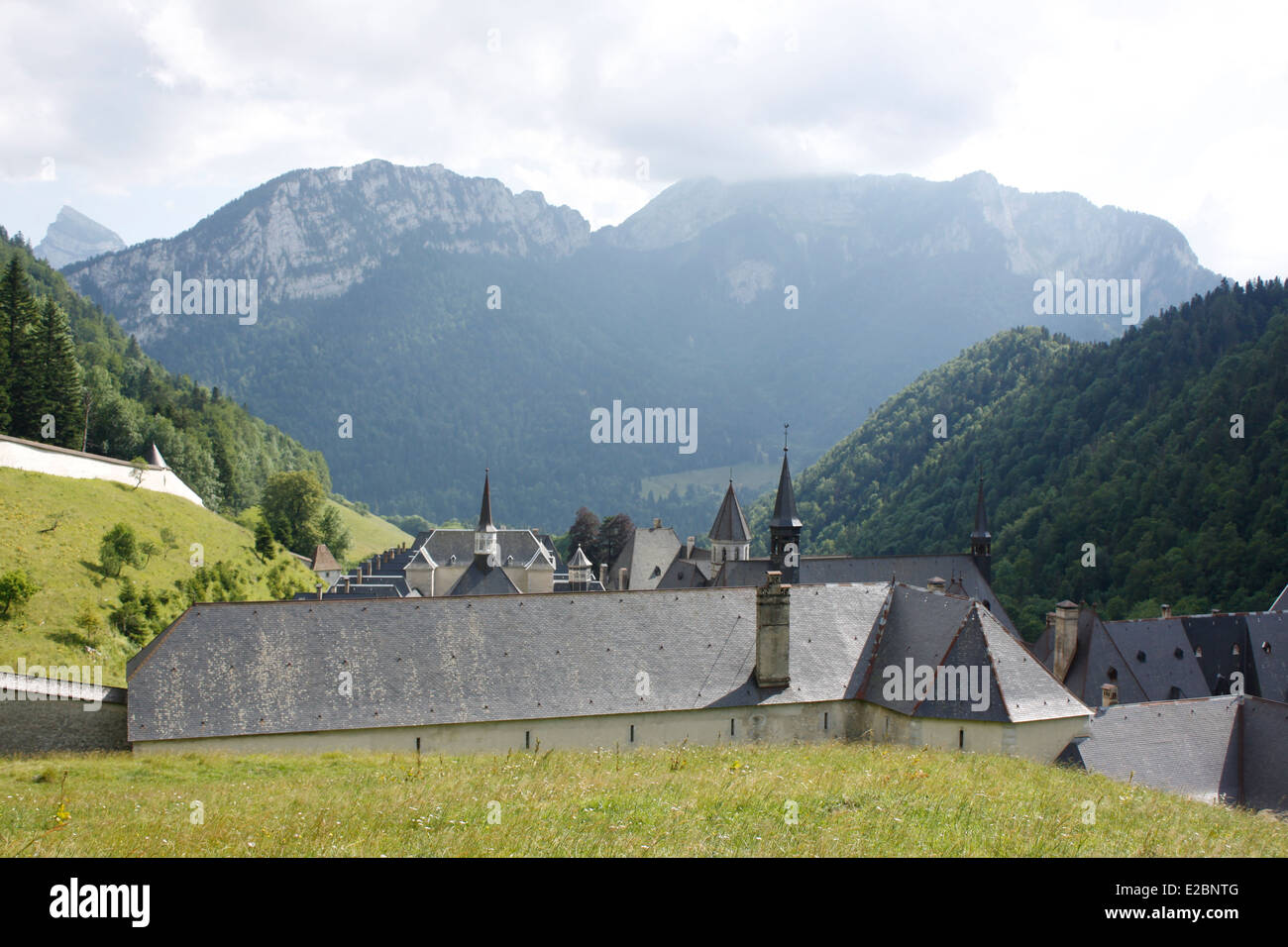 Monastery of "La Grande Chartreuse", Chartreuse, in the Alps, Isere ...