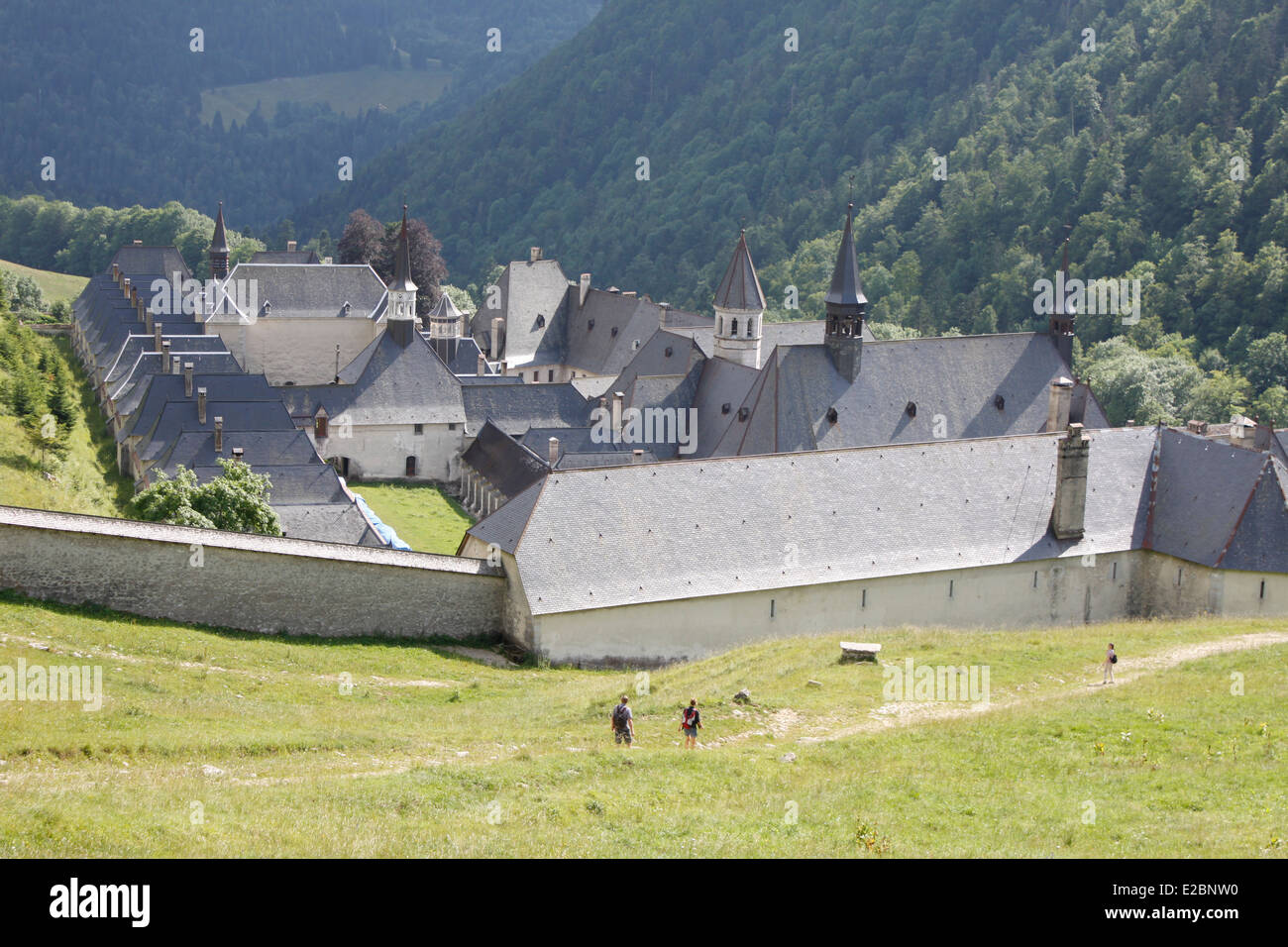Monastery of "La Grande Chartreuse", Chartreuse, in the Alps, Isere ...