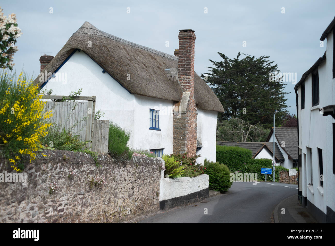 Thatched Cottage, minehead Stock Photo - Alamy