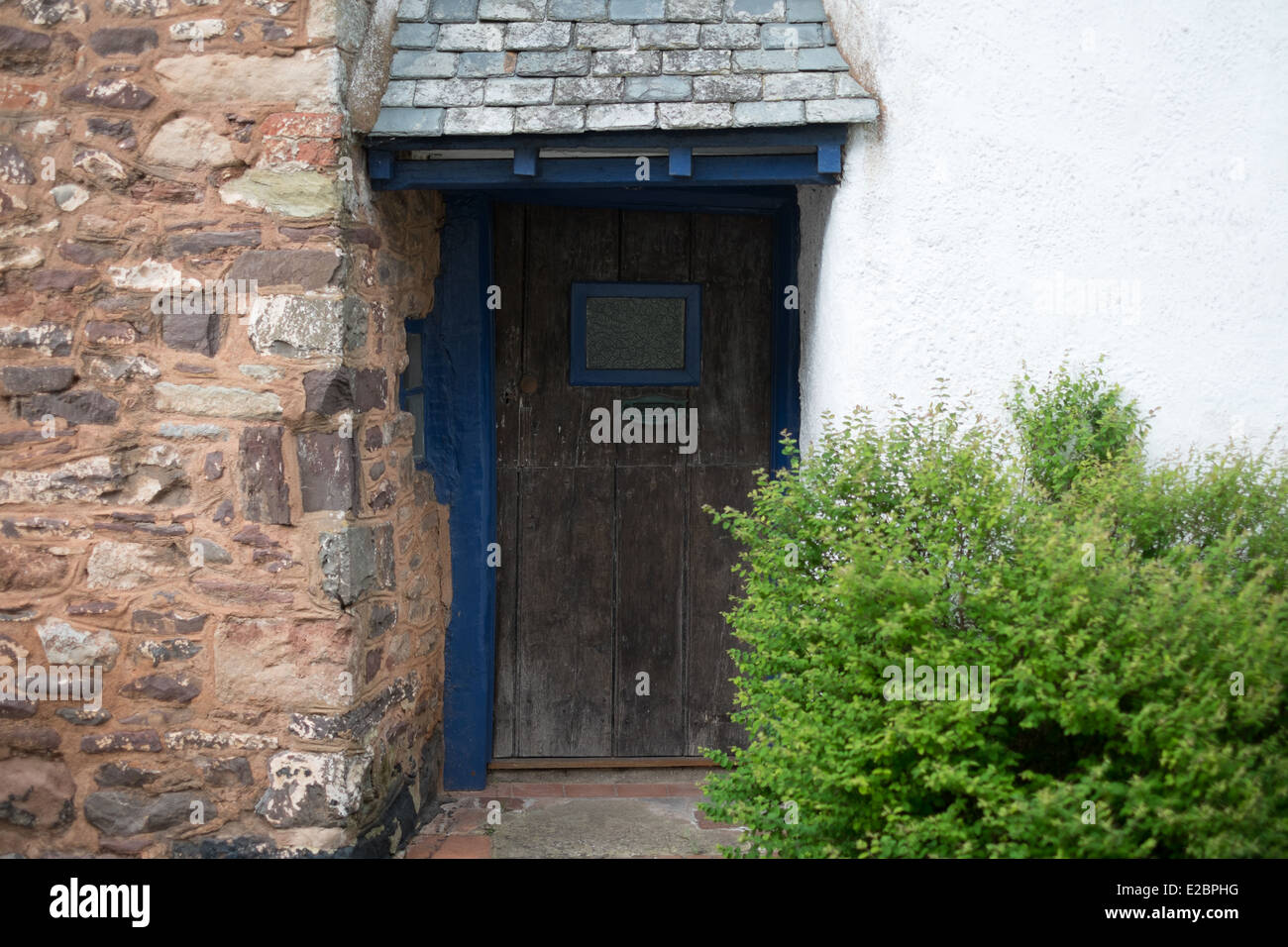 Minehead house porch Stock Photo - Alamy