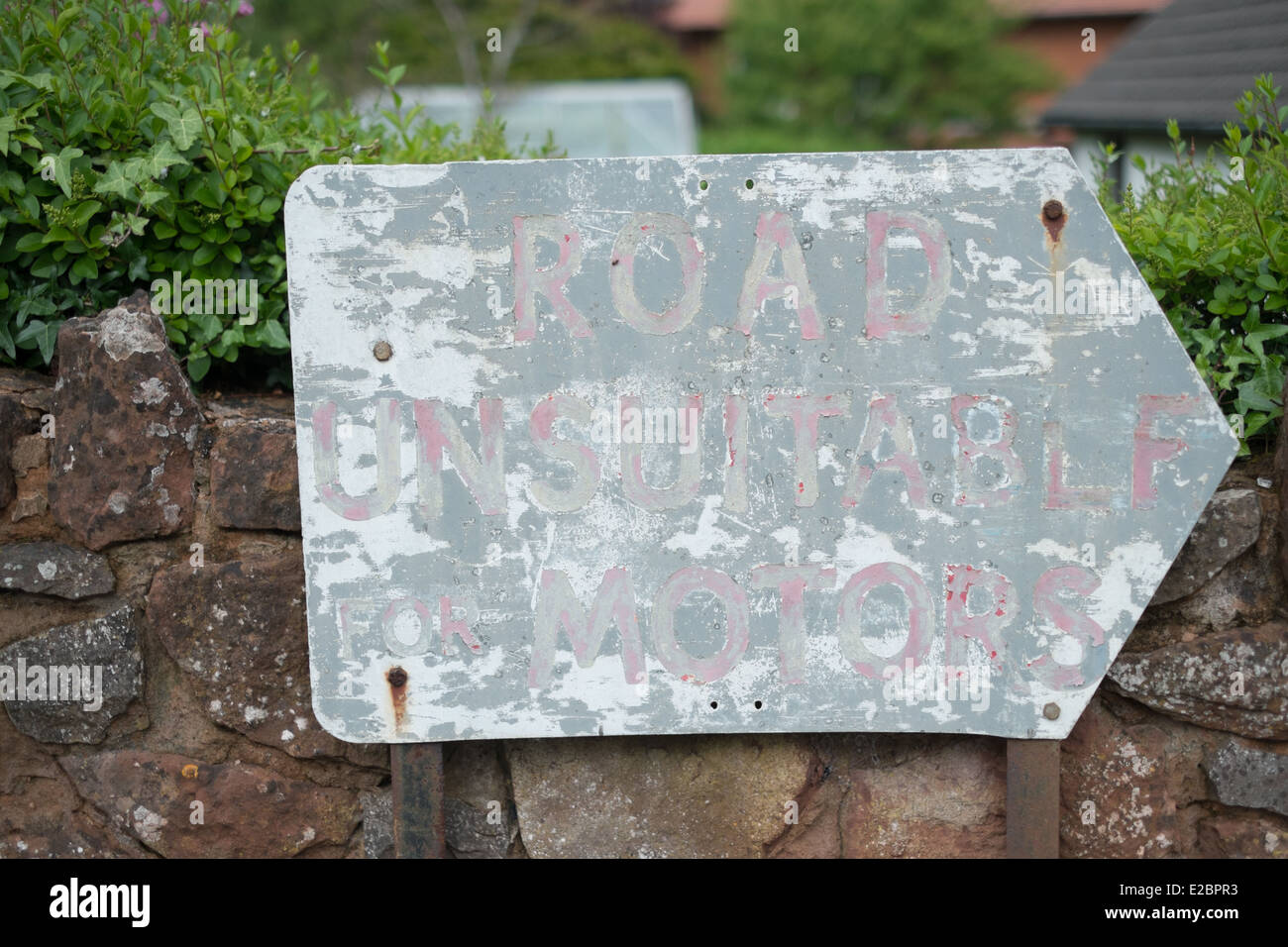 very old road sign Stock Photo - Alamy