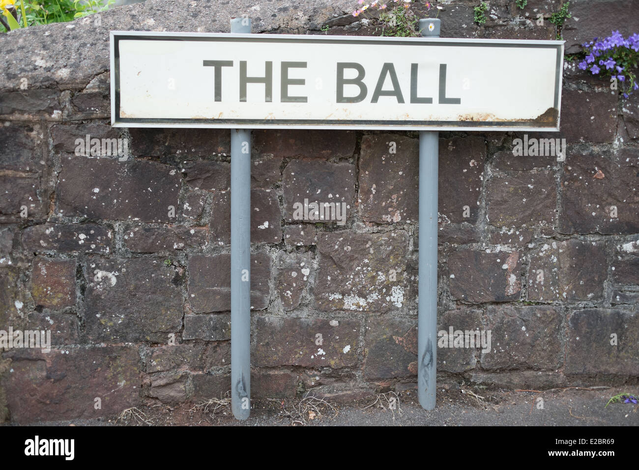 The Ball street sign Stock Photo - Alamy