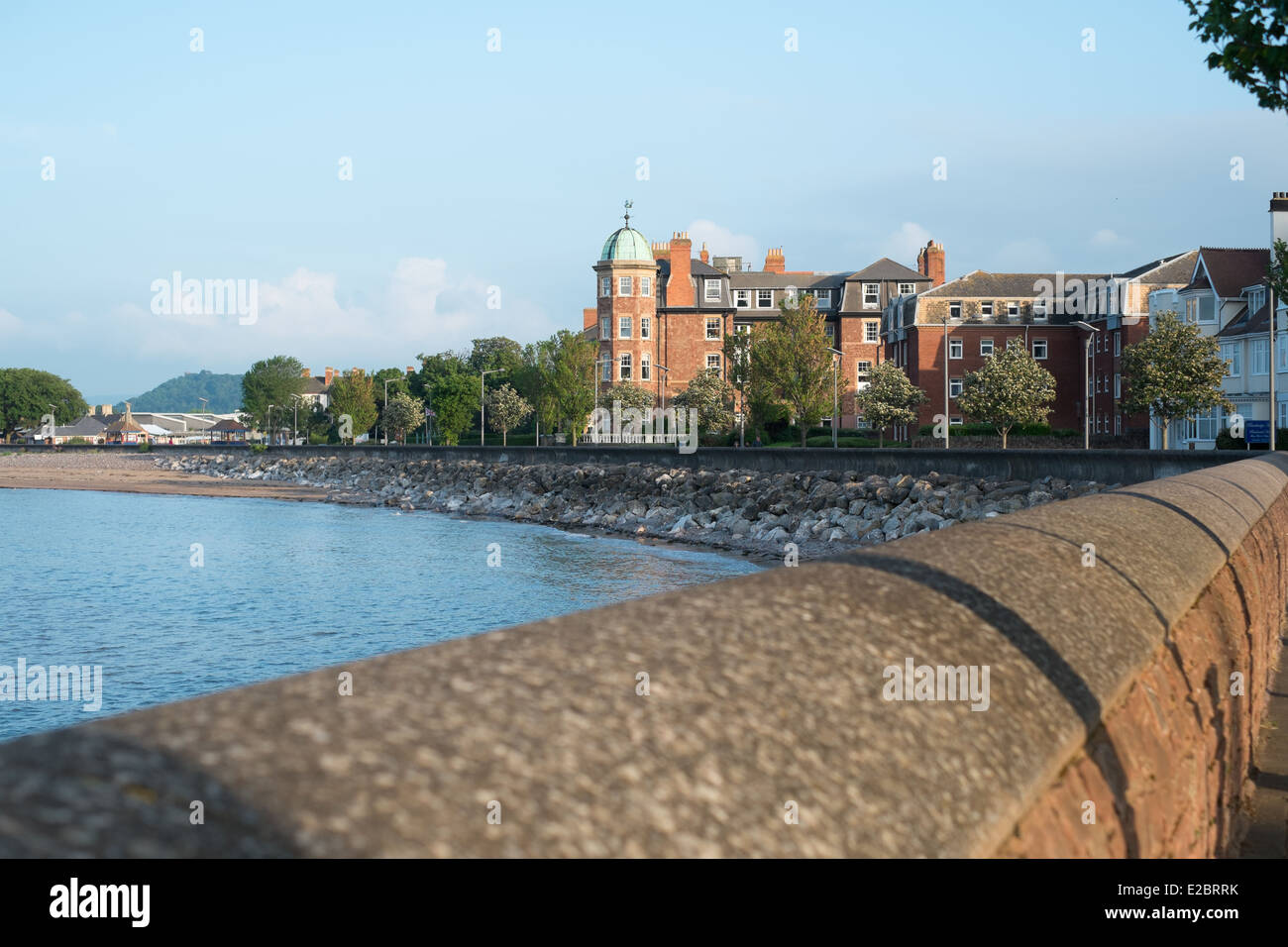 Minehead sea wall Stock Photo - Alamy