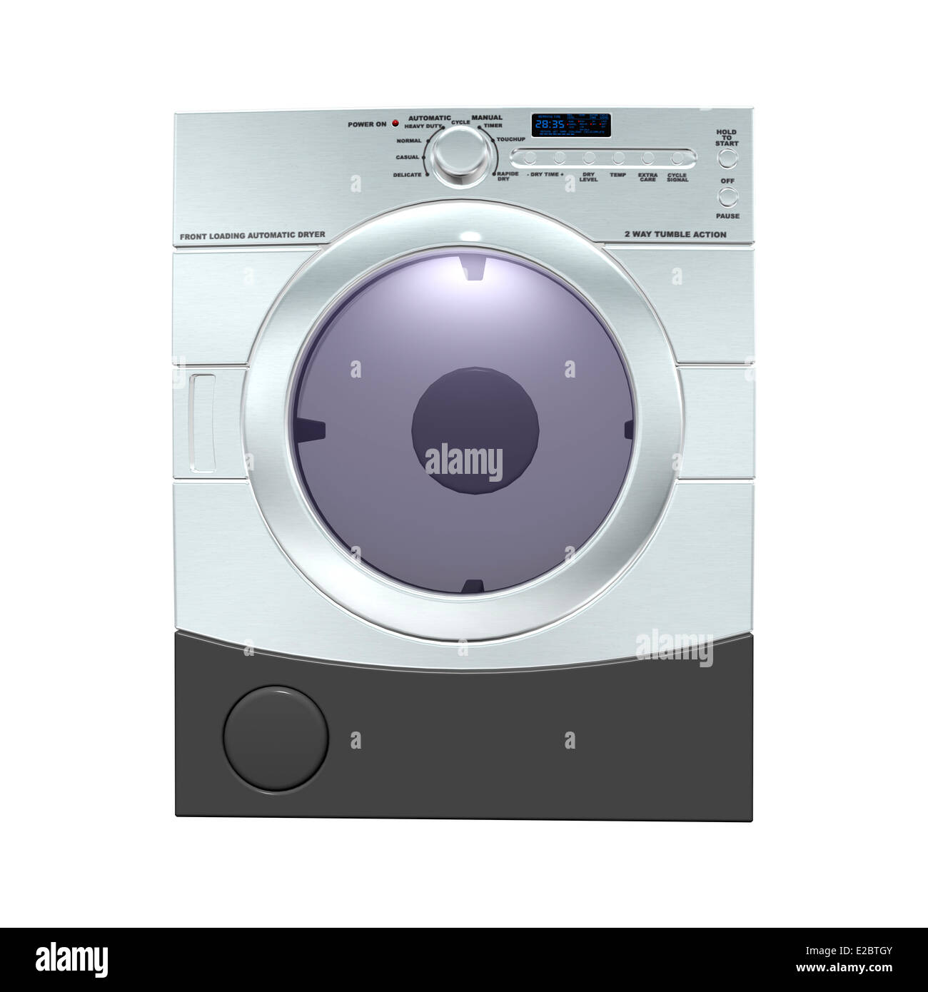 3D digital render of a dryer isolated on white background Stock Photo ...