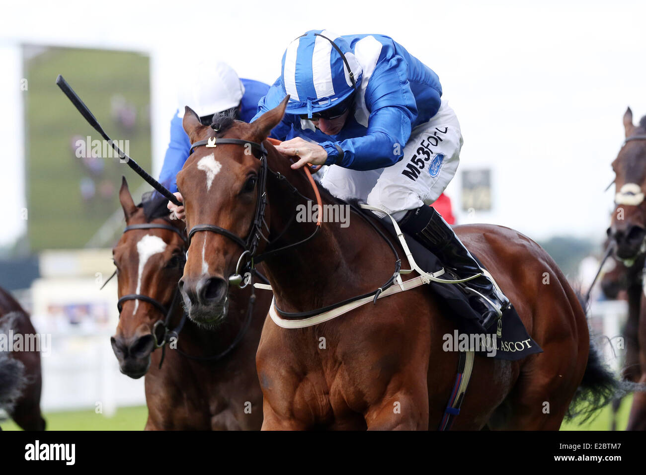 Ascot, Windsor, UK. 18th June, 2014. Muteela with Paul Hanagan up wins ...