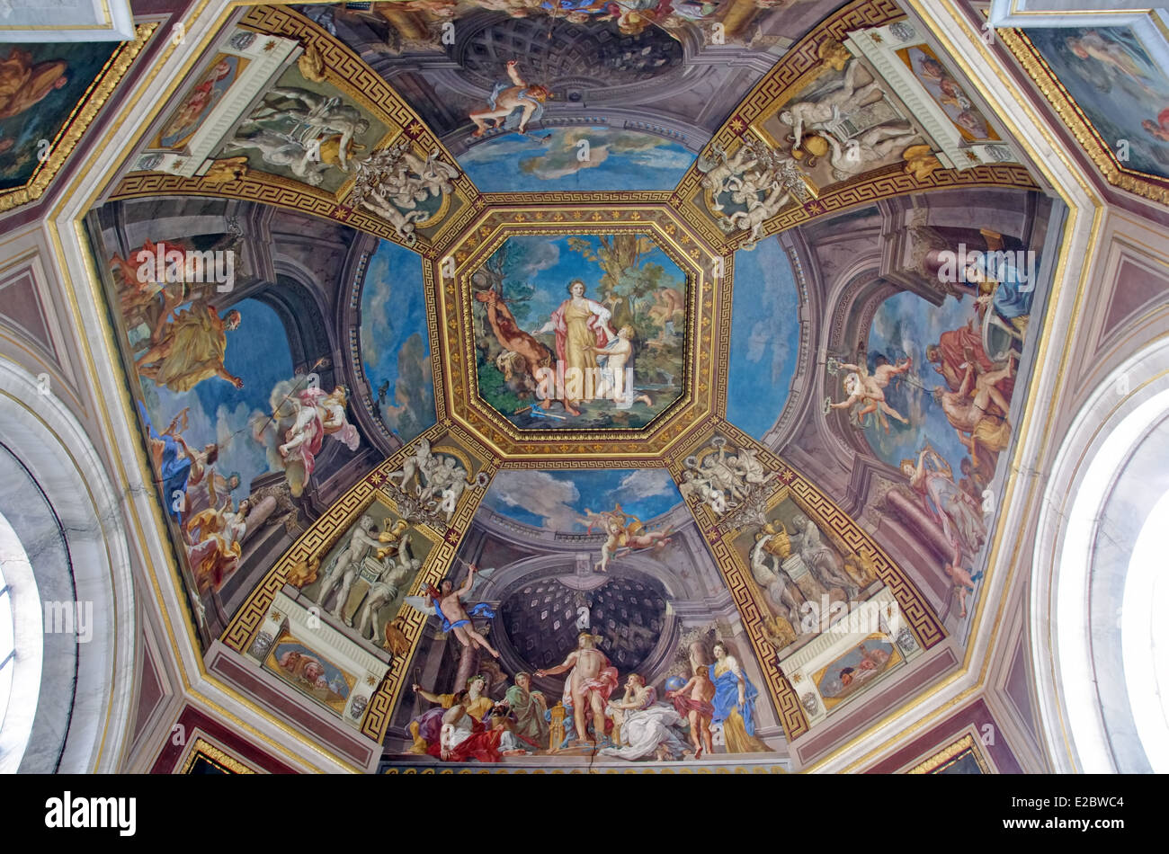 Ceiling details in Vatican Museum, Vatican City Stock Photo - Alamy
