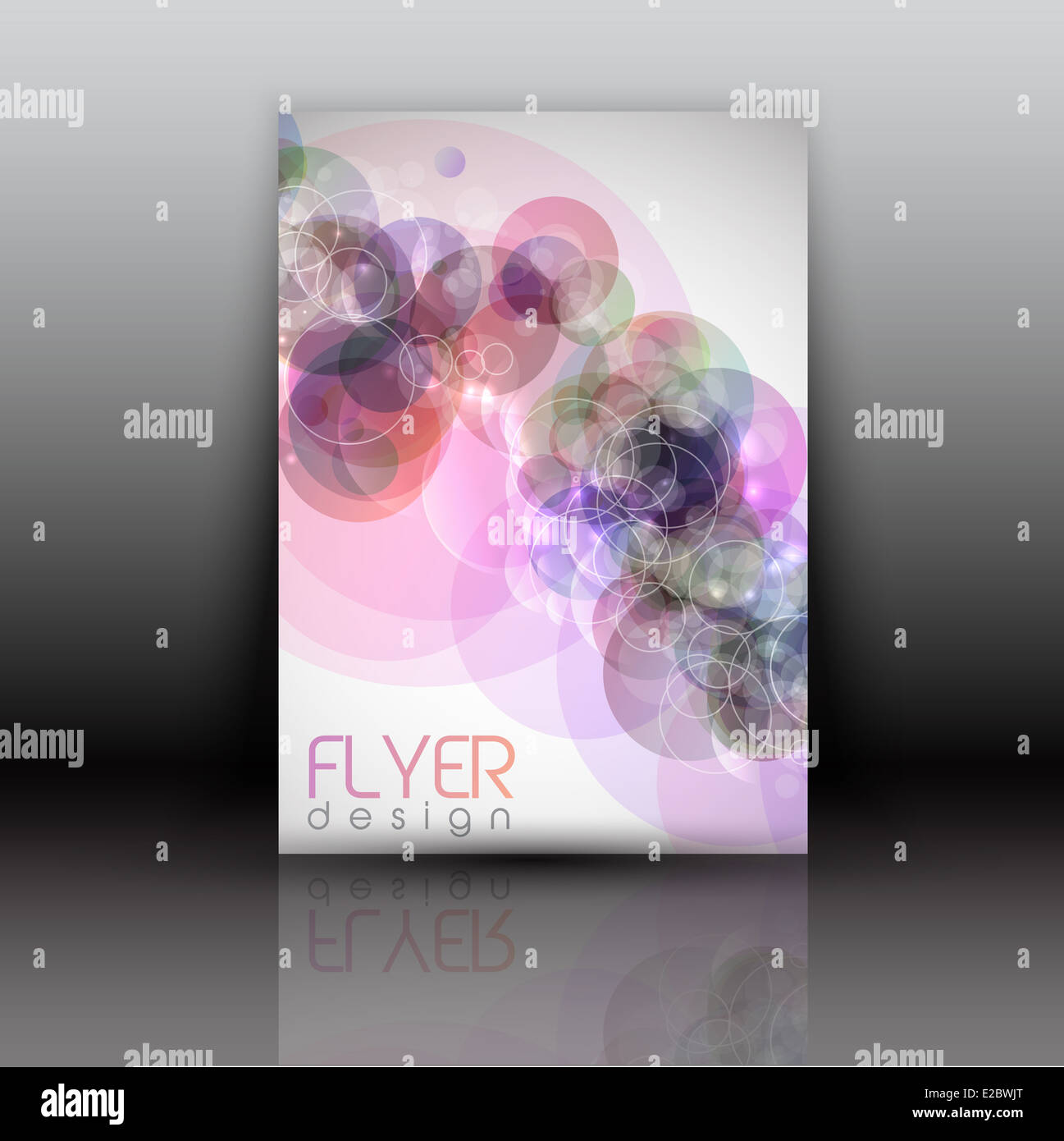 Layout for an abstract design flyer Stock Photo - Alamy