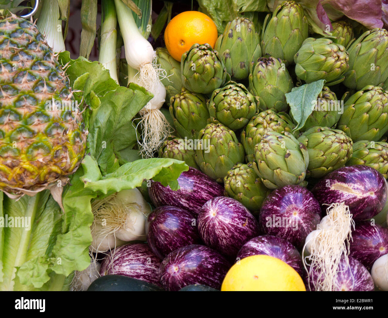 Market in Benidorm Costa Blanca Spain Europe Stock Photo - Alamy