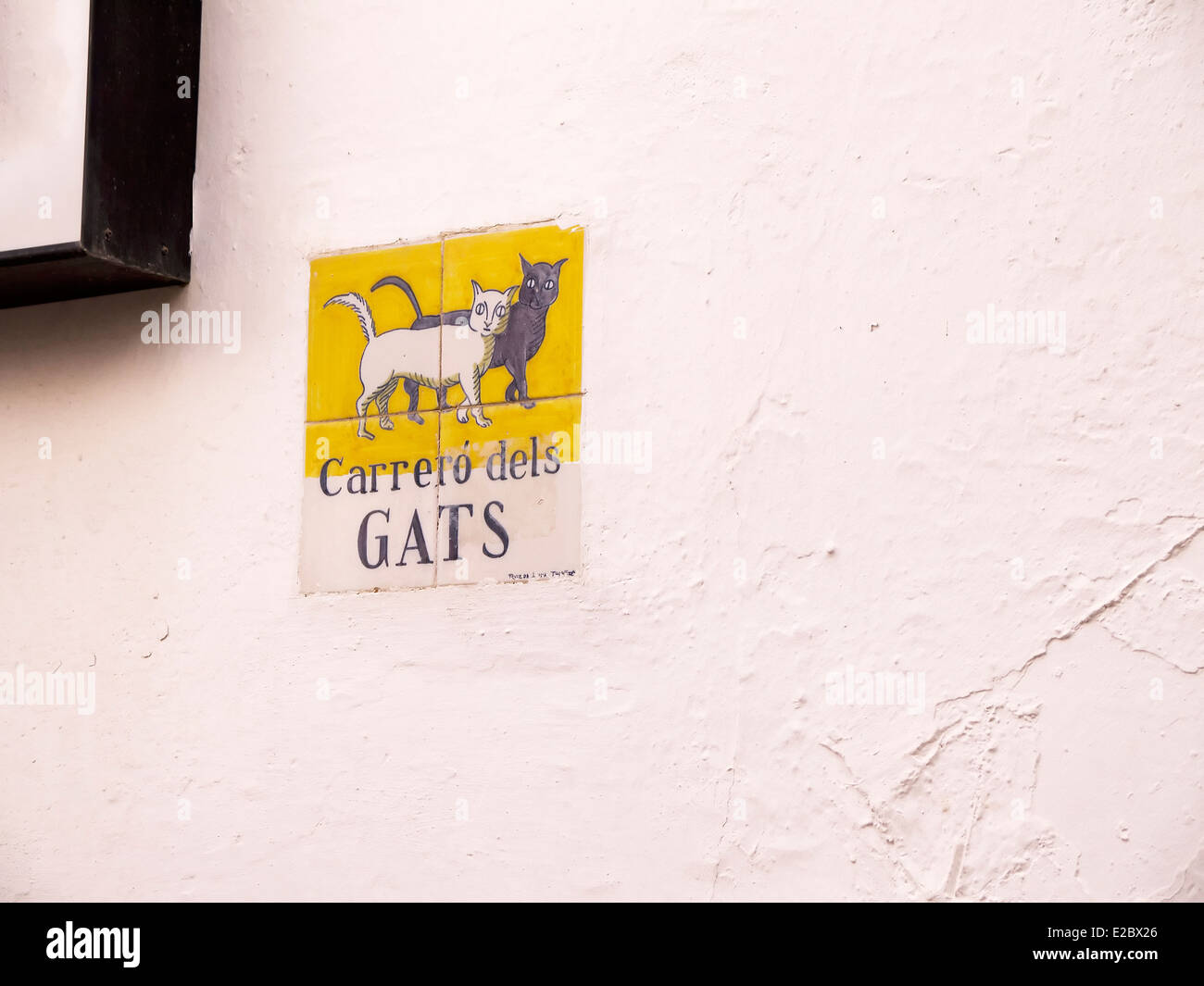 Alley of Cats in Benidorm Costa Blanca Spain Europe Stock Photo - Alamy