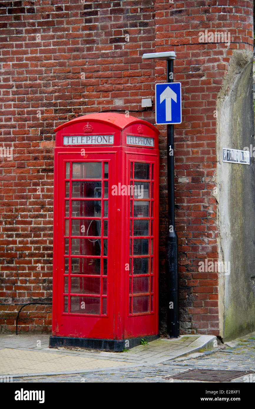 GPO Red Phone Box Stock Photo - Alamy